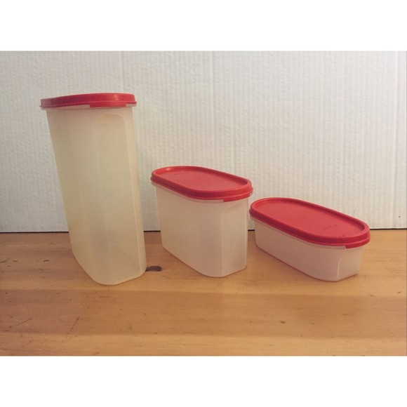 Kitchen | Vintage Tupperware 3 Oval Shear Modular Mates With Harvest ...